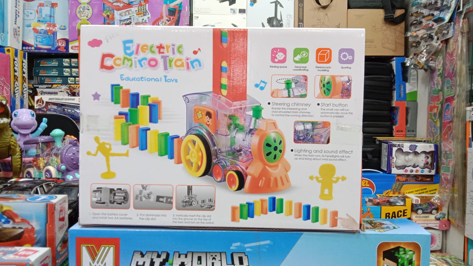 Electric Toys Train Steam locomotive Engine | Daraz.com.bd