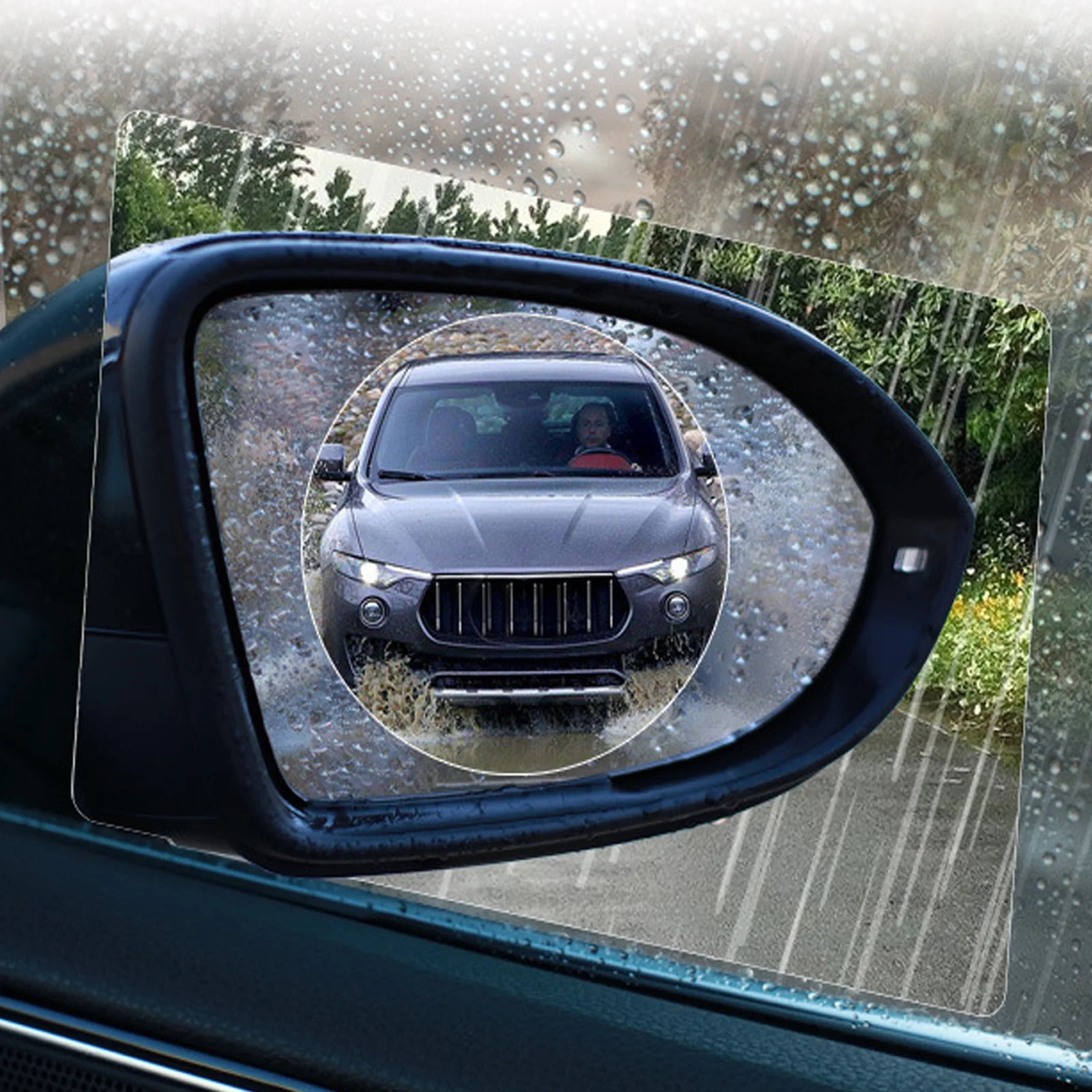 Car Truck Rearview Mirror Rainproof Film Window Glass Anti-fog ...