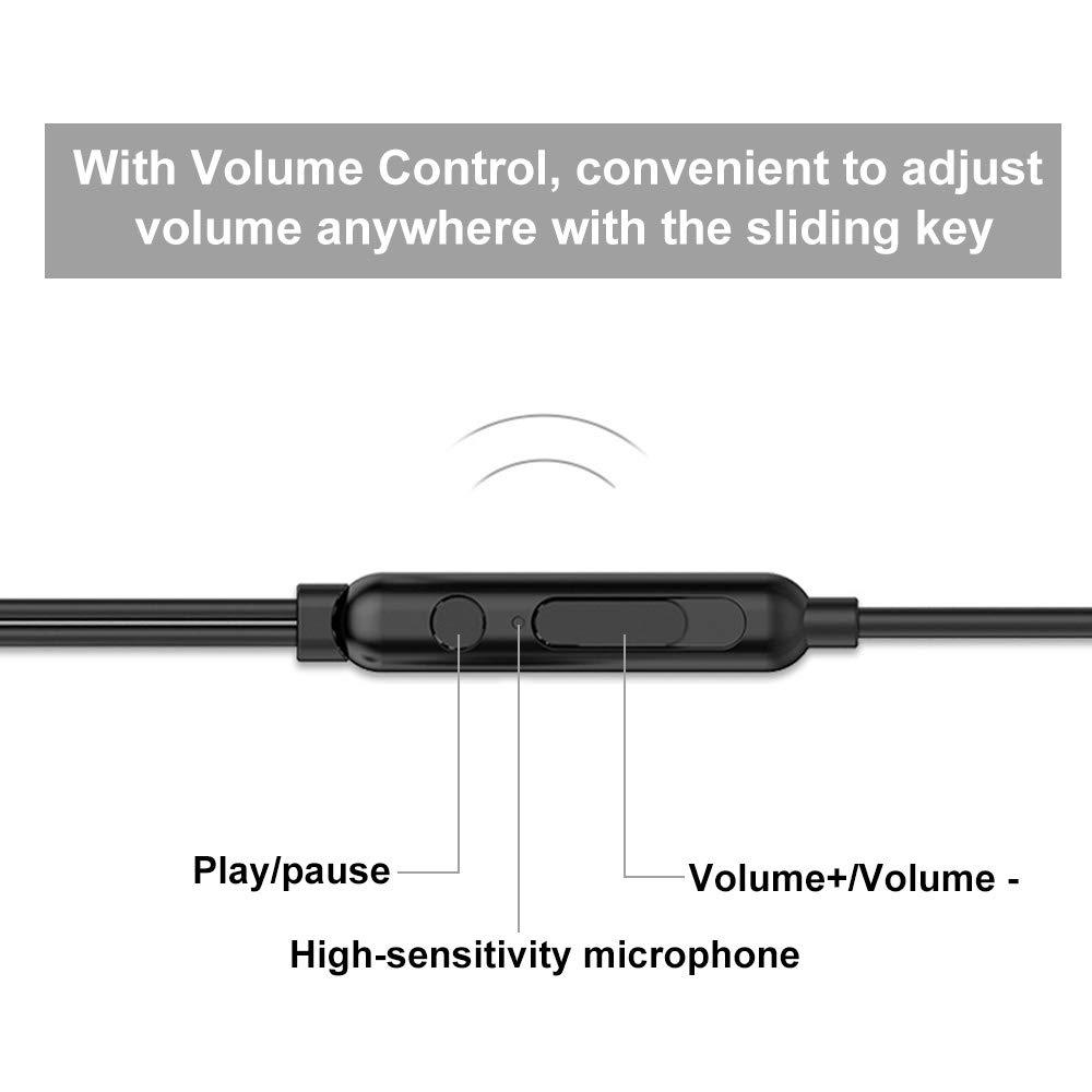 Uiisii Hm12 Half In-Ear Headset Metal Bass Music Earphone Wired ...