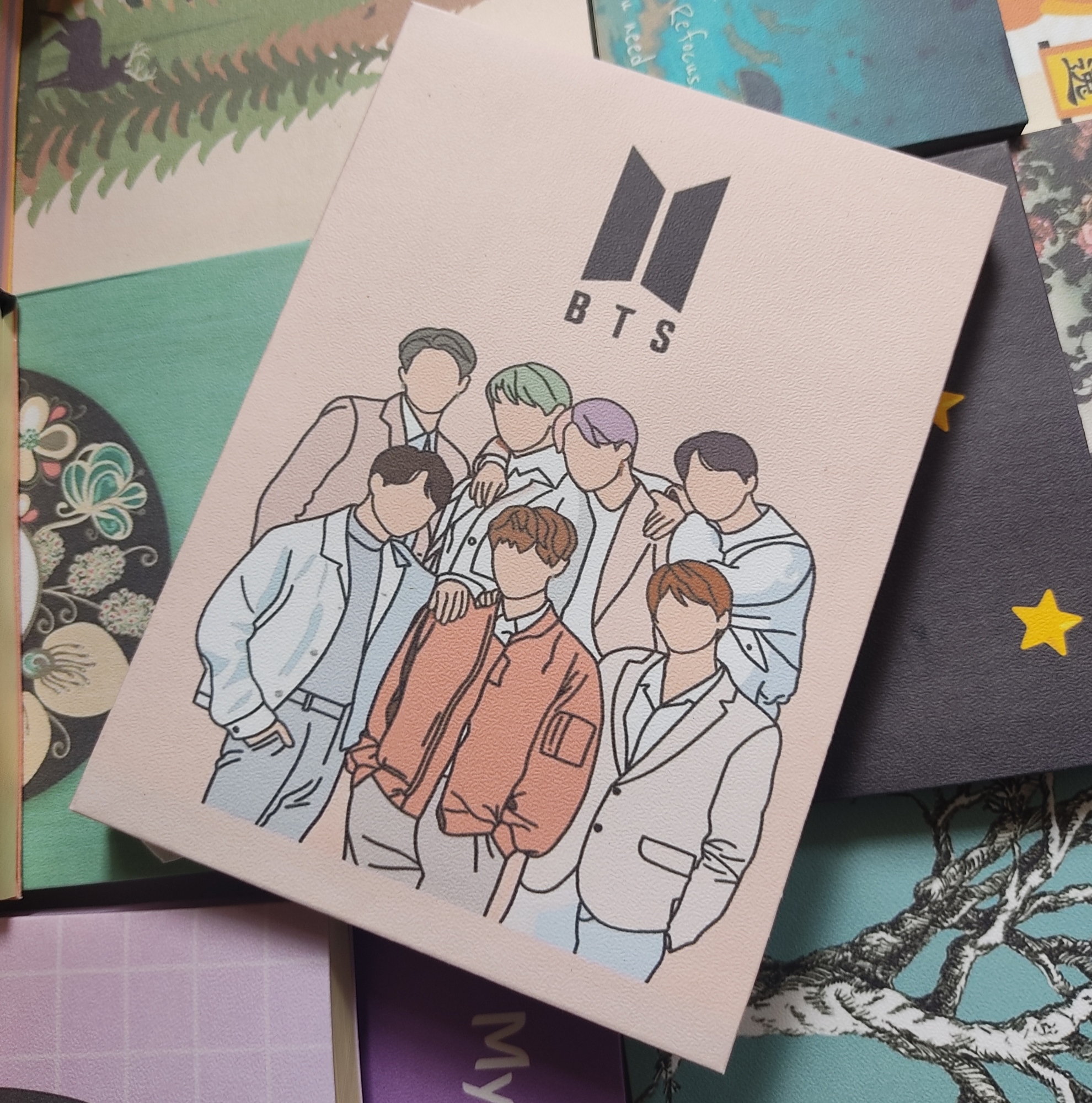 7 member BTS Notebook (120 pages, 7.5"/5.5" size) | Daraz.com.bd