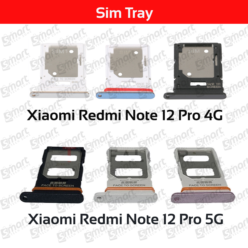 Xiaomi Redmi Note 12 Pro 4G/5G Sim Tray Micro SD Card Slot with Sim ...