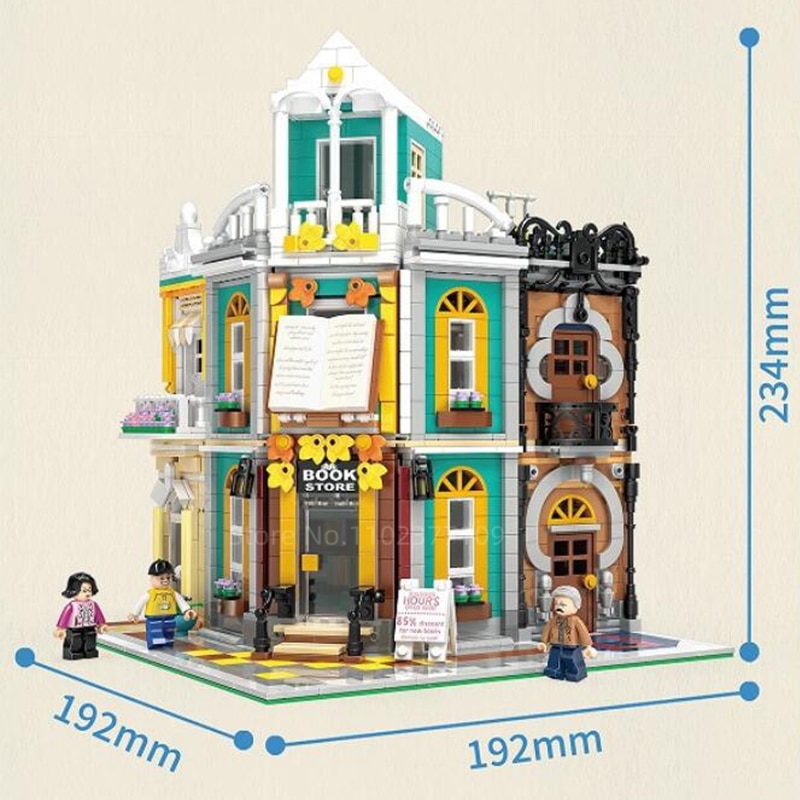 Compatible Creative Expert Street View Cuba Hotel Model Modular House ...