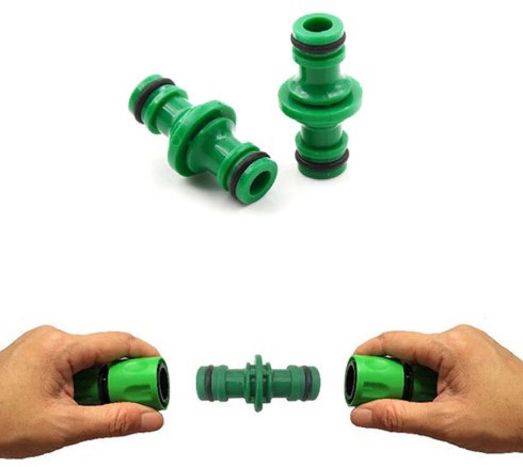 Pipe Joint Connector (2pcs) 2-Way for Garden, Irrigation, Agriculture ...