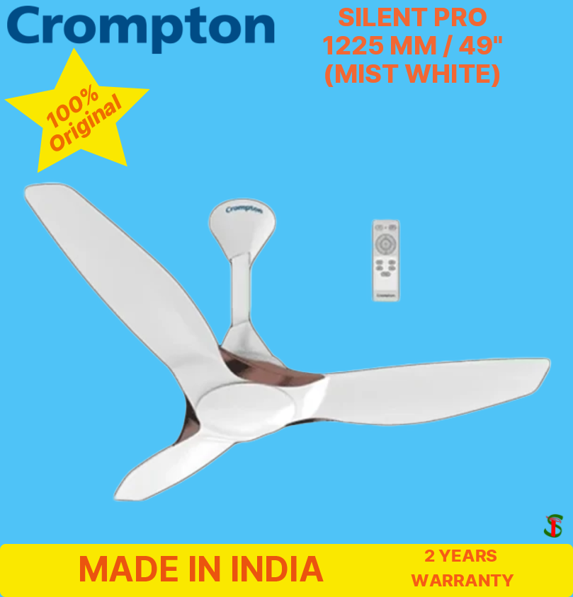 Crompton Silent Pro Enso 1225 mm (48 inch) BLDC Remote Controlled ...