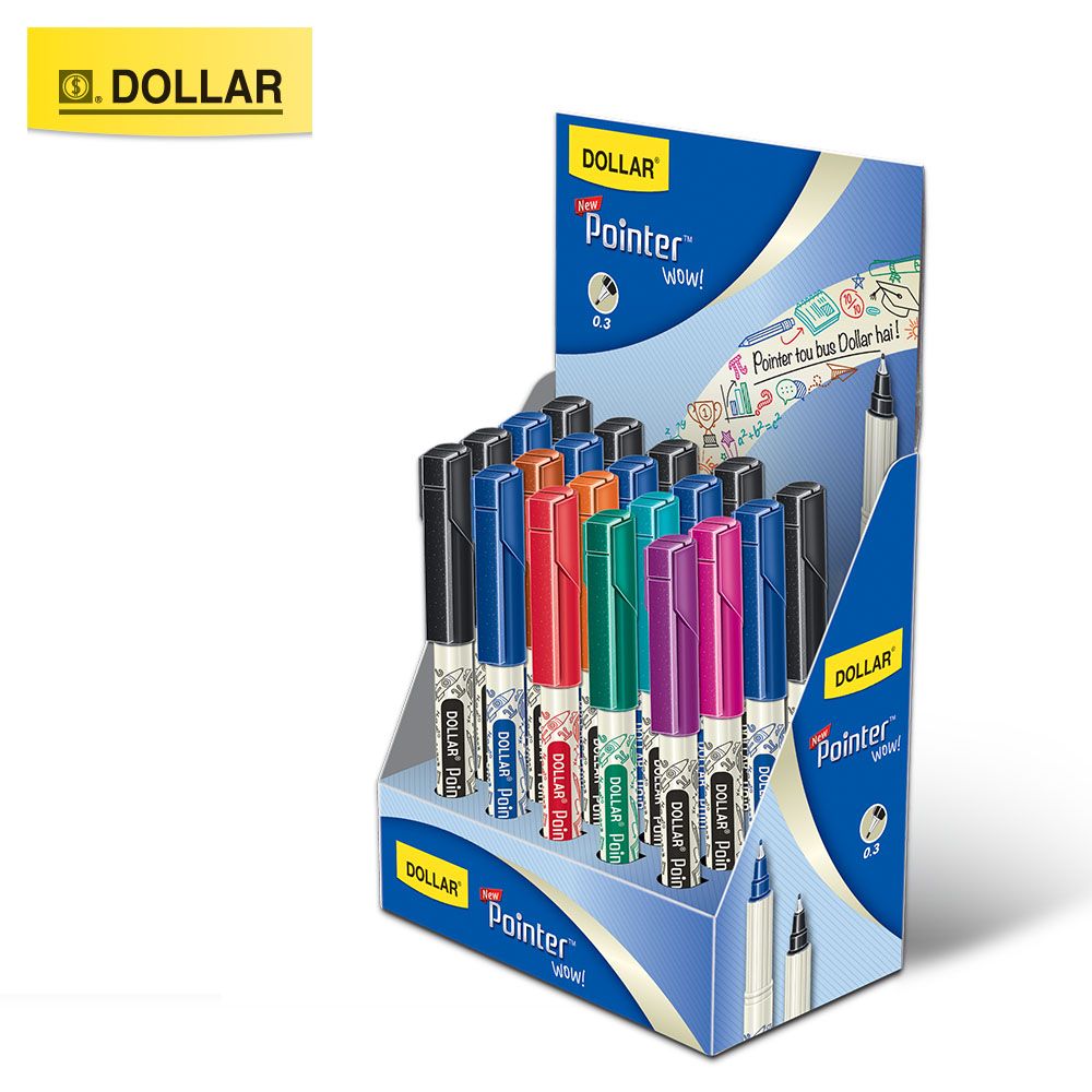 Dollar Pointer WOW 0.3 pen 5's colour Display Pack | Daraz.com.bd