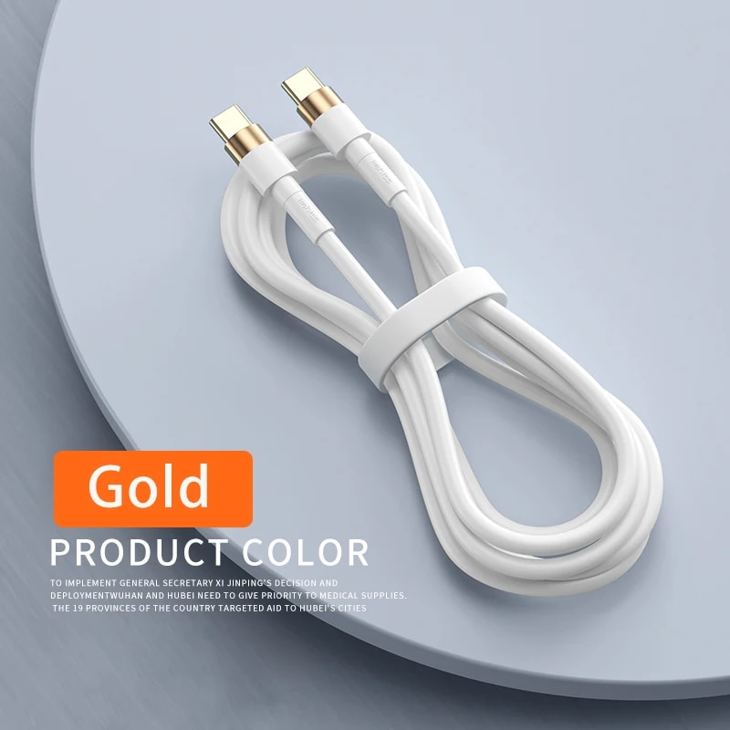 PD 65W 6A USB C To USB C Fast Charging Date Cable For Xiaomi Redmi ...