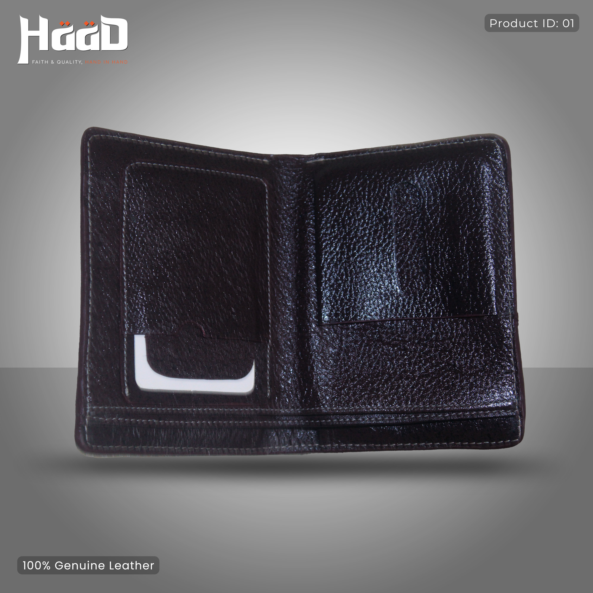 Original Brown Color Bi-fold Cow Leather Money Bag for Men | Daraz.com.bd