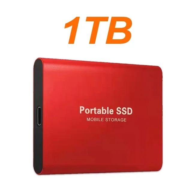 External Hard Drive 1TB Portable SSD 2TB External Solid State Drive USB 3.1/Type-C Hard Disk ...