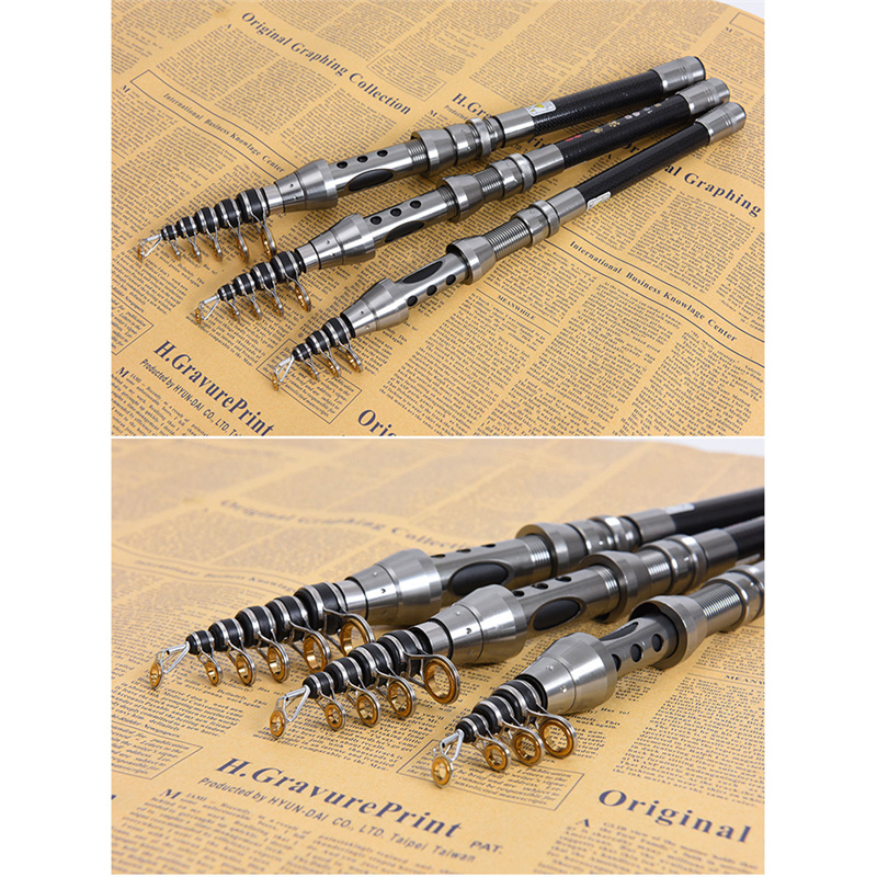 Super Hard Light Fishing Spinning Rod 1.5m-2.4m Shrink Handle Sea ...