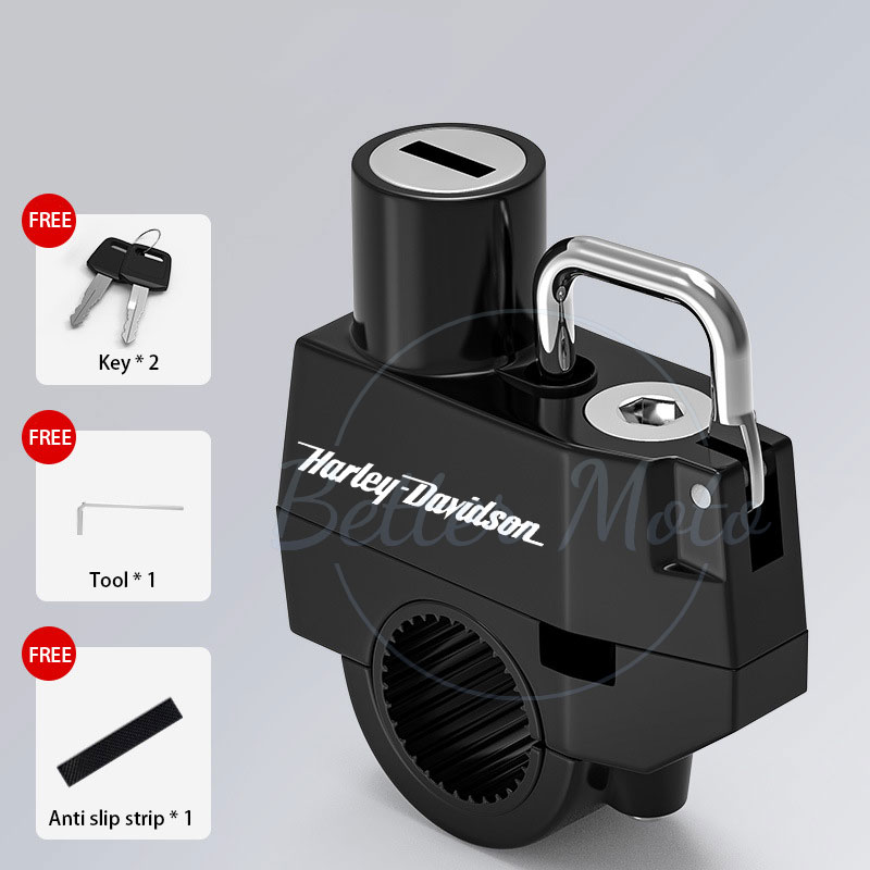 For Harley-Davidson Motorcycle Helmet Lock Anti-theft Security Safety ...
