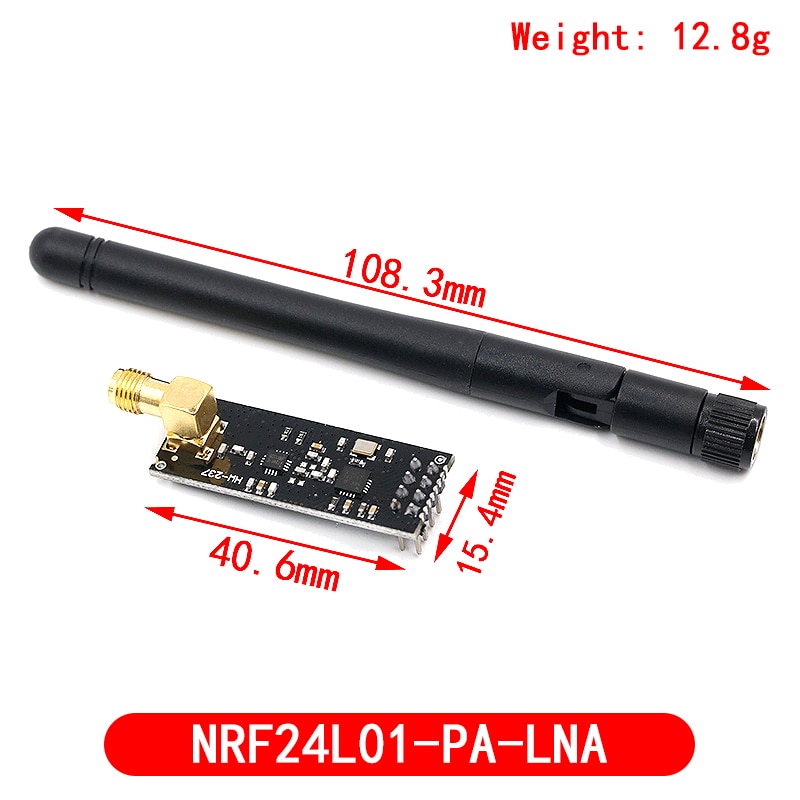 NRF24L01+ 2.4G wireless data transmission module 2.4GHz NRF24L01 upgrade version NRF24L01+PA+LNA ...