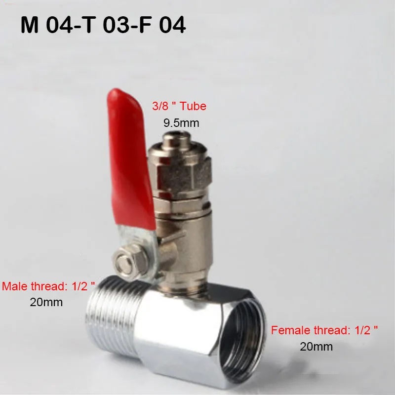 RO Brass Steel Inlet Set Water Filter Valve Set 3/8 inch or 10 mm Size ...
