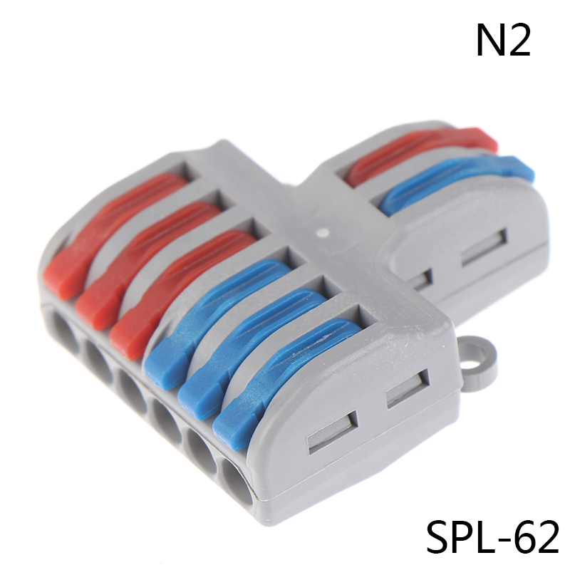 Spring Lever Terminal Block Electric Cable Wire Connector PCT-222 SPL ...