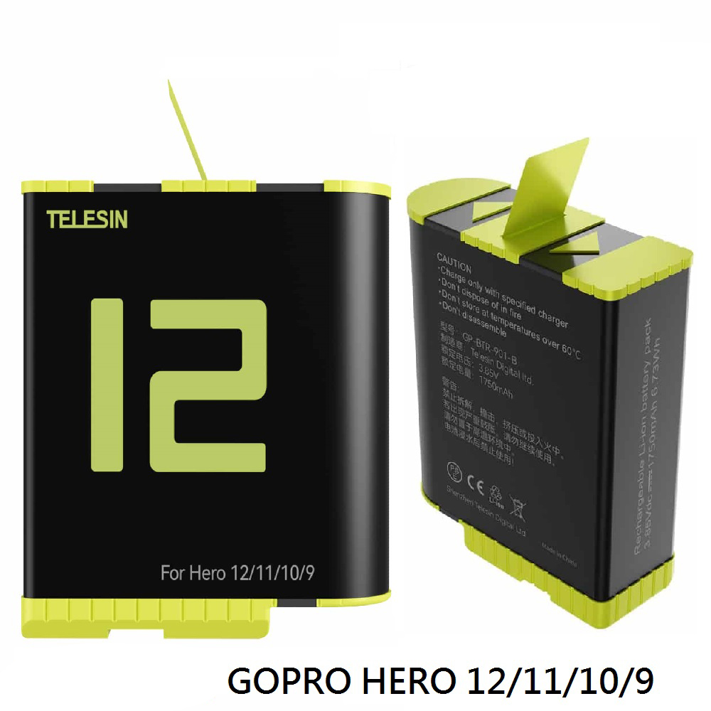 TELESIN Charging Battery for GoPro Hero 12/11/10/9 | Daraz.com.bd