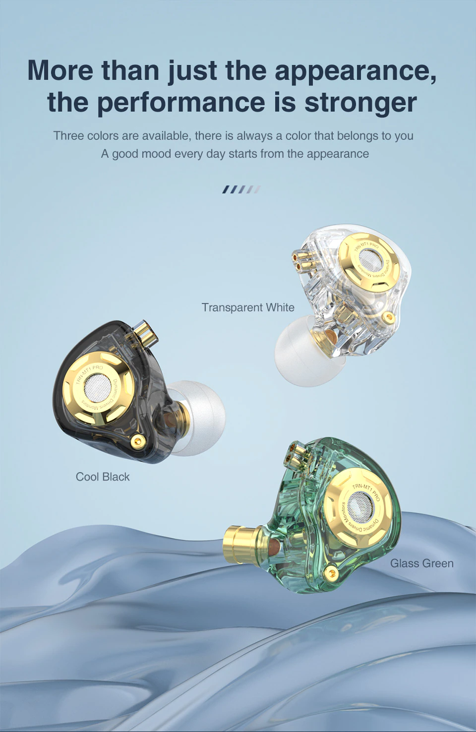 TRN MT1 Pro with MIC HiFI Dynamic Driver In-Ear Monitor HIFI Bass ...