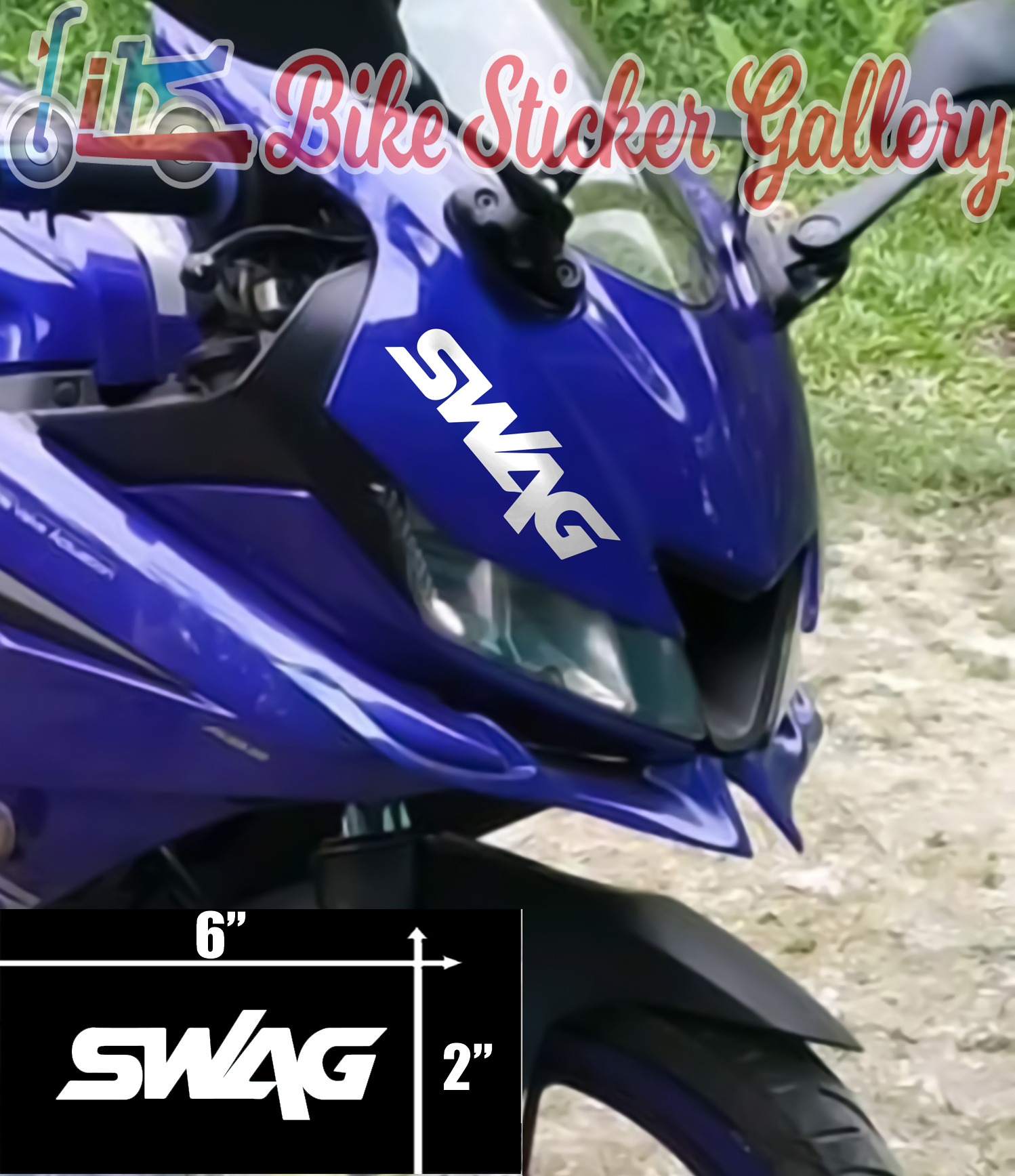 Bike Decal Sticker - Swag ( Waterproof & Premium quality)/ Bike Sticker ...