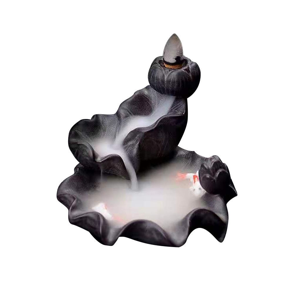 Fountain Waterfall Smoke Censer Ceramic Incense Burner Aroma Fragrance ...