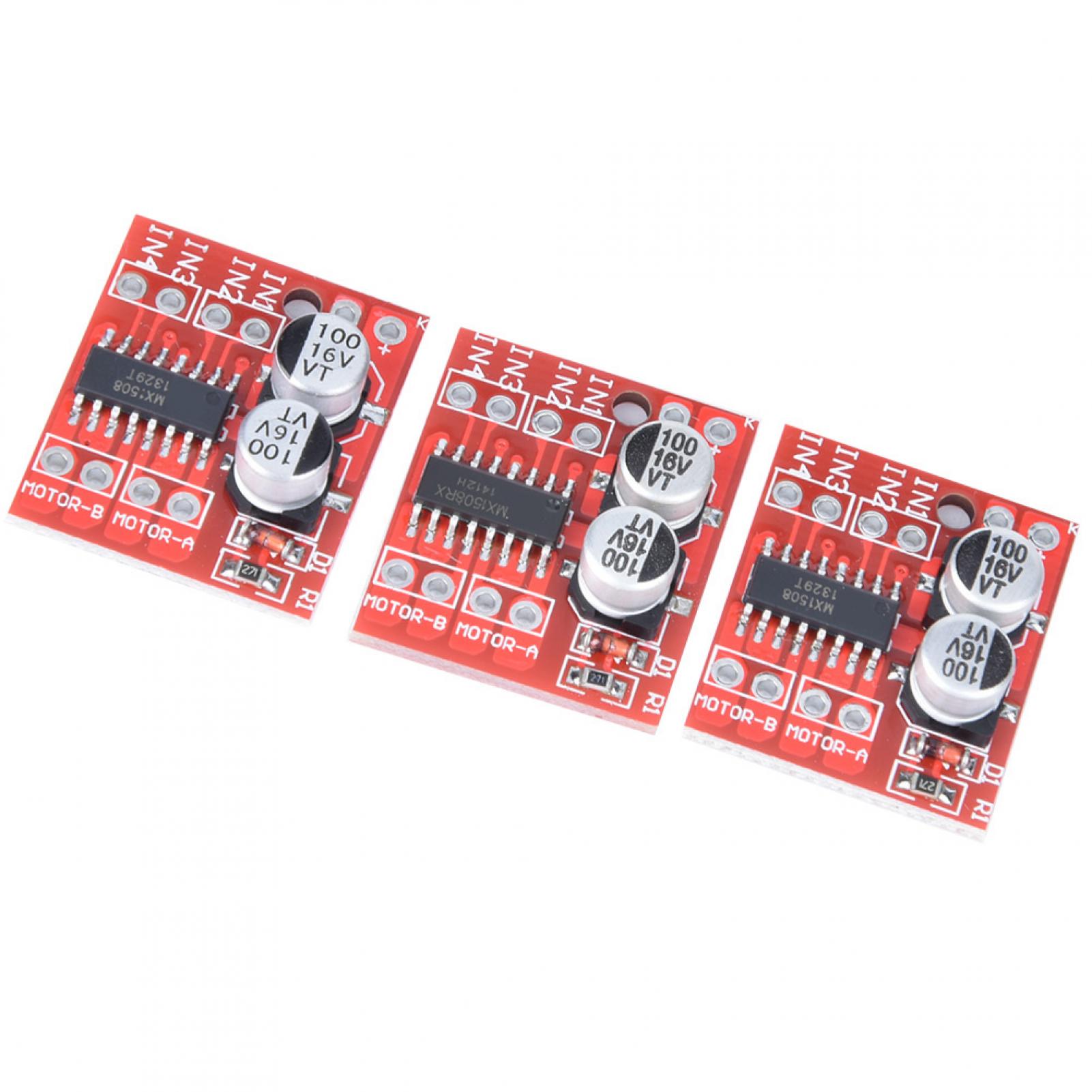 3pcs 1.5A 2-Way DC Motor Driver Module PWM Speed Regulation Dual H ...