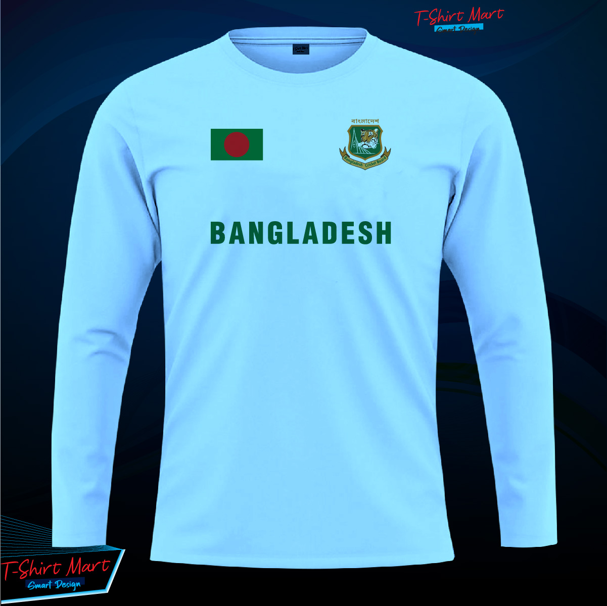 Bangladesh Cricket Jersey Full Sleeve Jersey For Man - Bangladesh ...