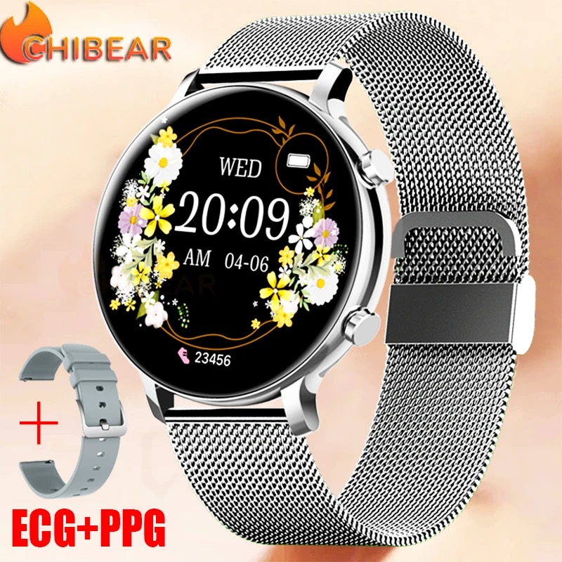 ChiBear 2024 New Bluetooth Call Smart Watch Women ECG+PPG Smartwatch Fashion Sport Health Ladies ...