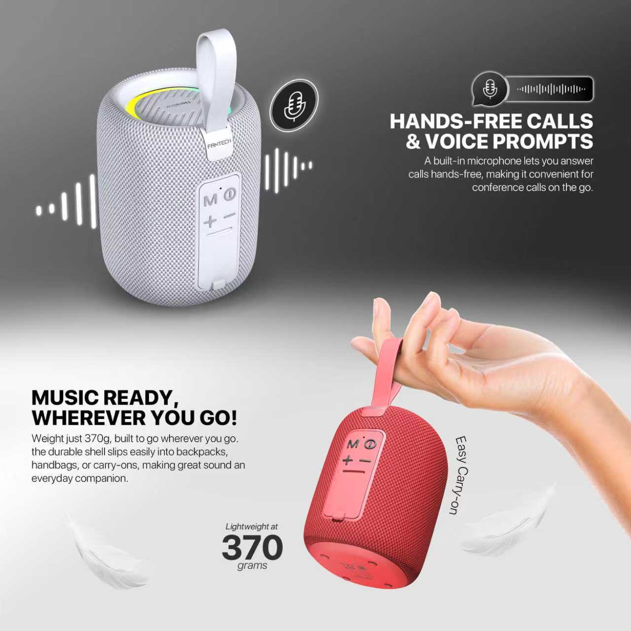 Fantech Bs157 Nerabox Rgb Portable Bluetooth Speaker