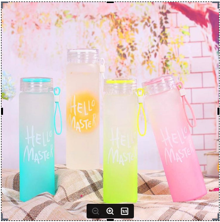 Water Bottle Hello Master Glass Drinking Water Bottle 450ml - Water ...