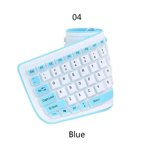 【High Cost-Performance】 Portable silent foldable silicone keyboard ...