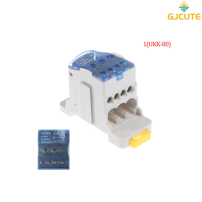 GJCUTE UKK 80A/125A/160A 1 in multiple-out distribution box Din Rail ...