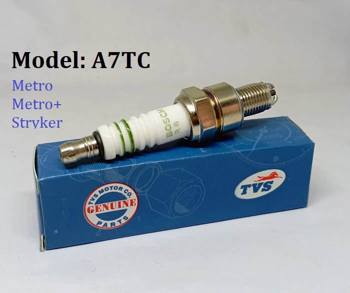 Motorcycle dual head spark plug for metro, metro + , Stryker bike A7TC ...