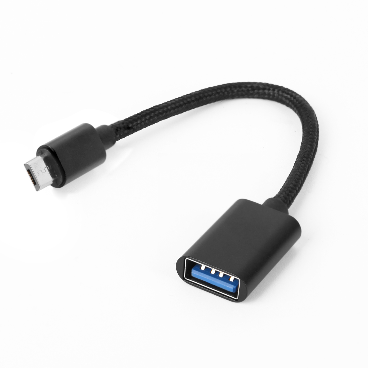 2 In 1 Type-C Micro USB To USB 3.0 Interface OTG Adapter Cable Interface-Nylon Braid Micro USB ...