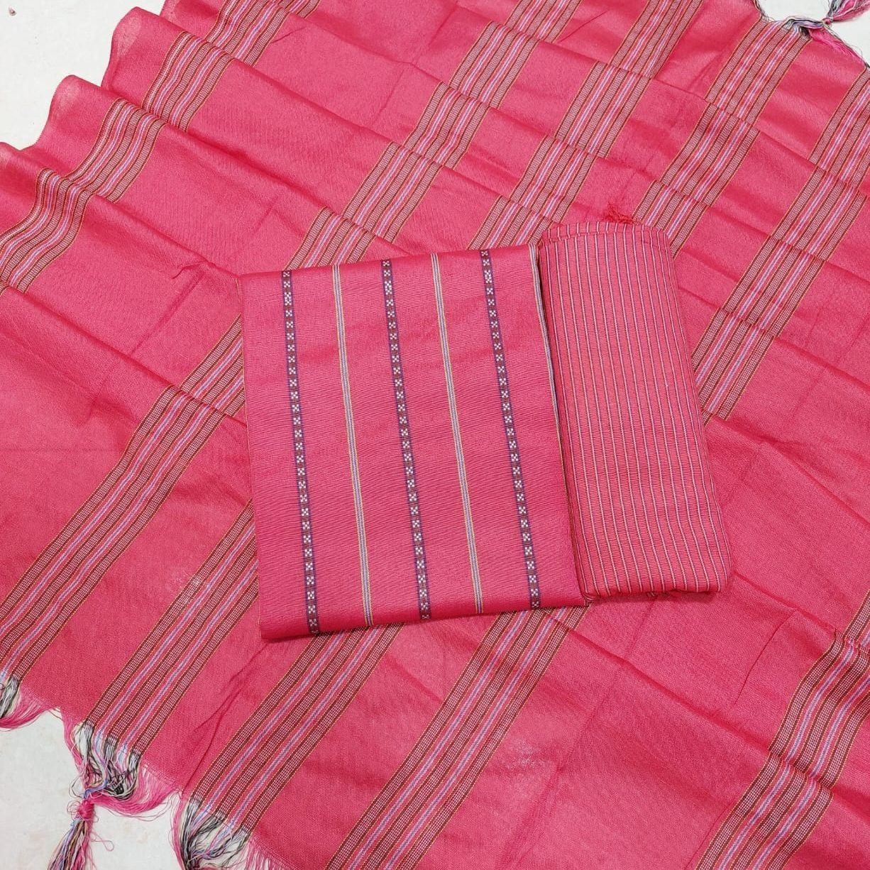 Barmis Tat Cotton Unstiched Three Piece Shalwar Kameez for Women ...