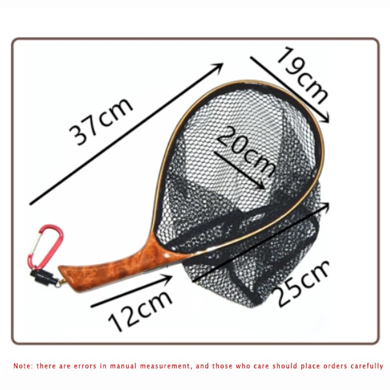 TAKEDO TKL003 Soft Rubber Mesh Trout Scoop Net Waterproof Cinnamomum ...