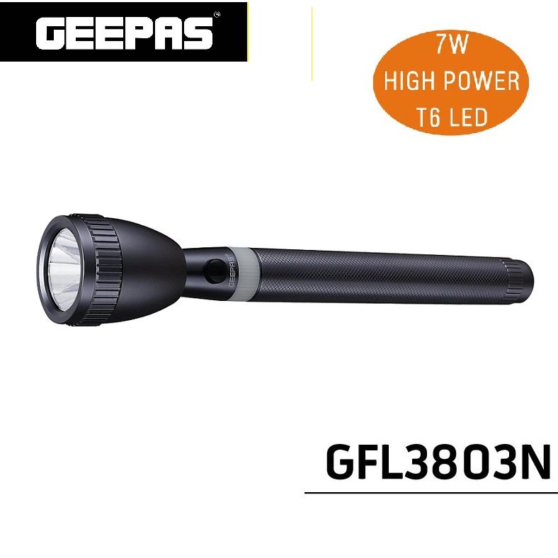 GEEPAS Original GFL3803N Rechargeable LED Flashlight (Torch Light Body ...