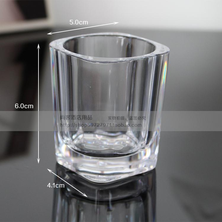 Acrylic small square glass 6Pcs Set,Tequila Glass Squre Shape,Short ...