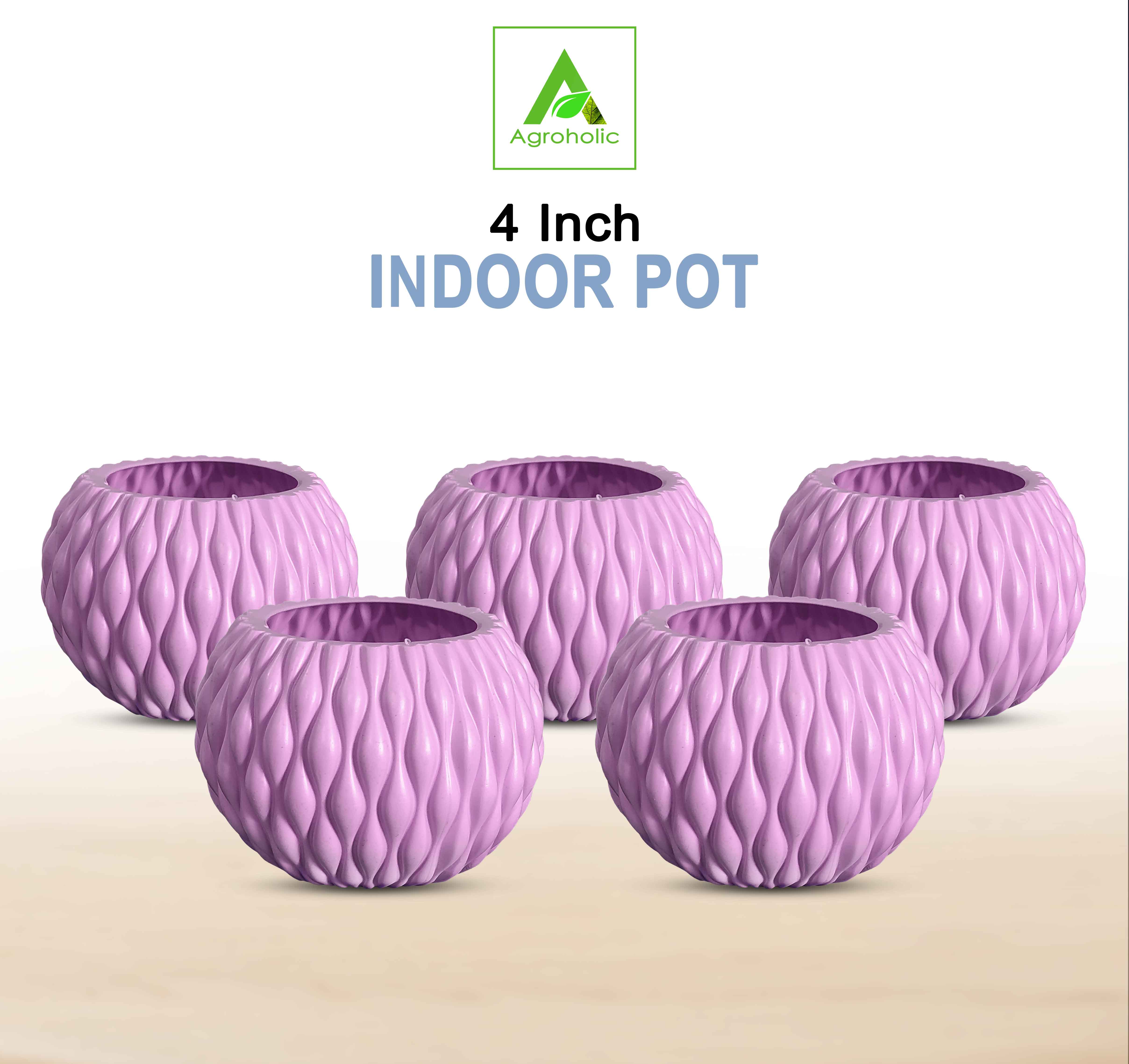 4 Inch Decorative Flower Pot - 5 Pcs | Daraz.com.bd
