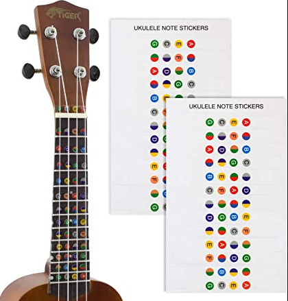 Ukulele Decals Fretboard Note Decals Sticker for Ukulele Beginners ...
