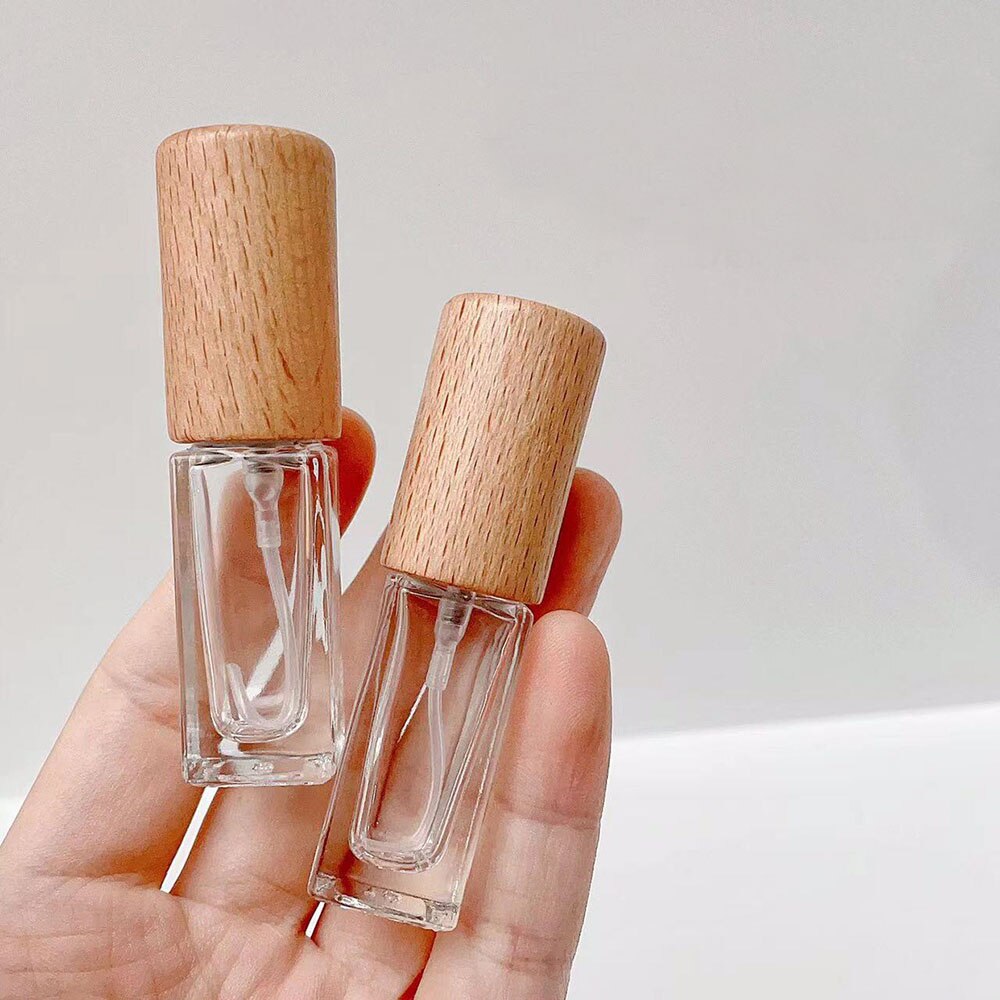 5/10/20/30ml Glass Bottle Split Spray Walnut Lid Perfume Beech | Daraz ...