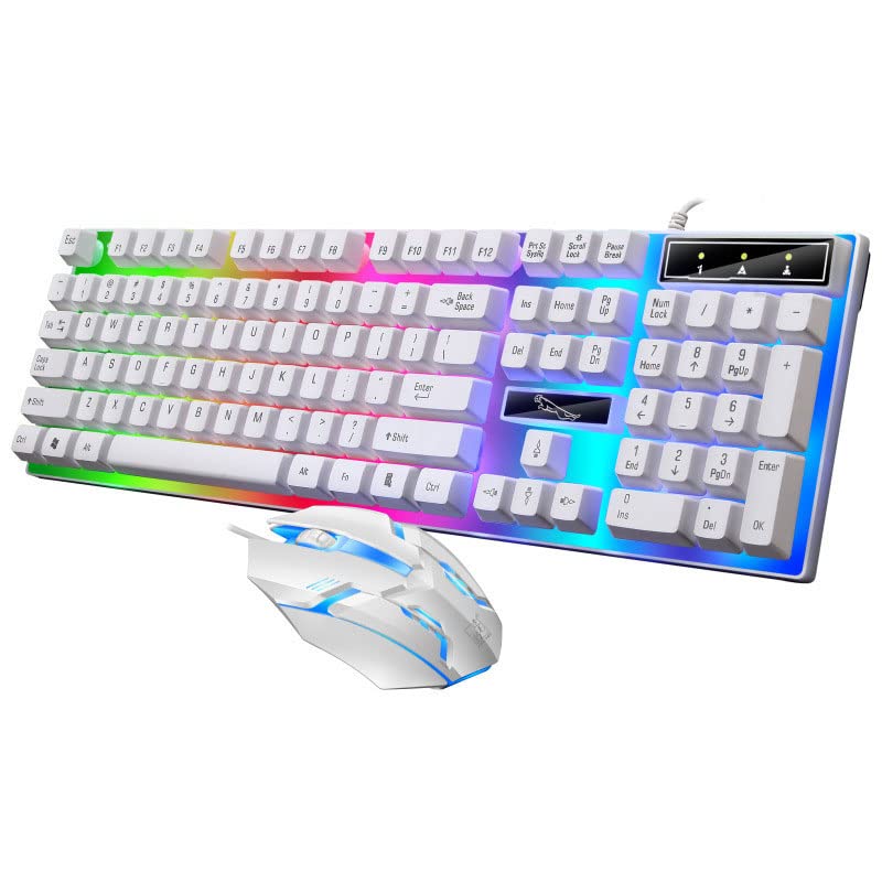G21 Keyboard Wired USB Gaming Mouse Flexible Polychromatic LED Lights ...