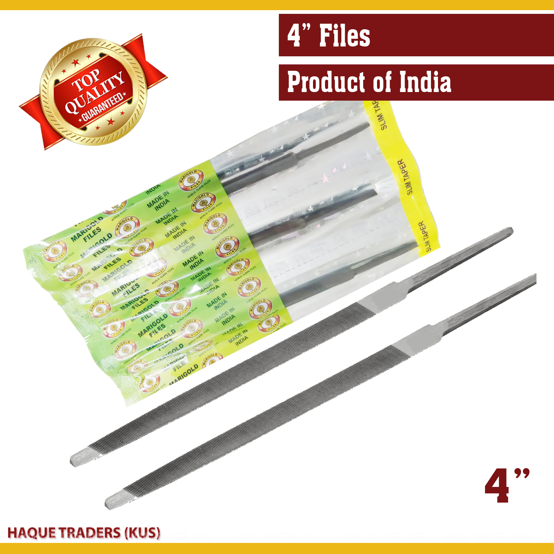 Metal File 4inch (1Pc) Niddle Iron Marigold Indian | Daraz.com.bd