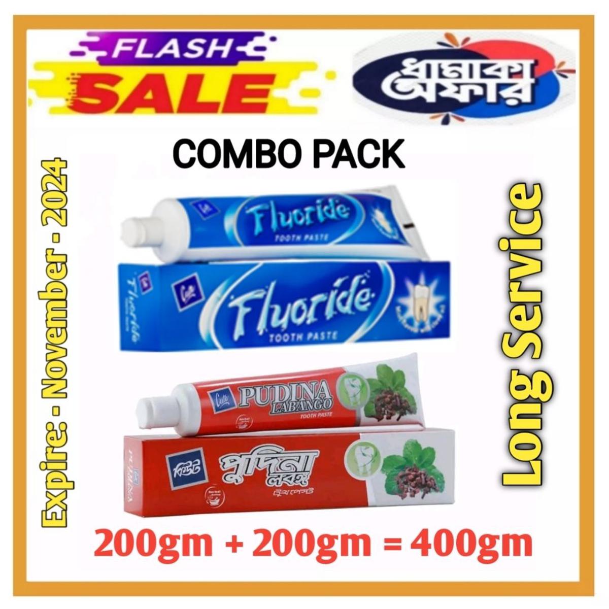 cute toothpaste combo pack 400gm | Daraz.com.bd
