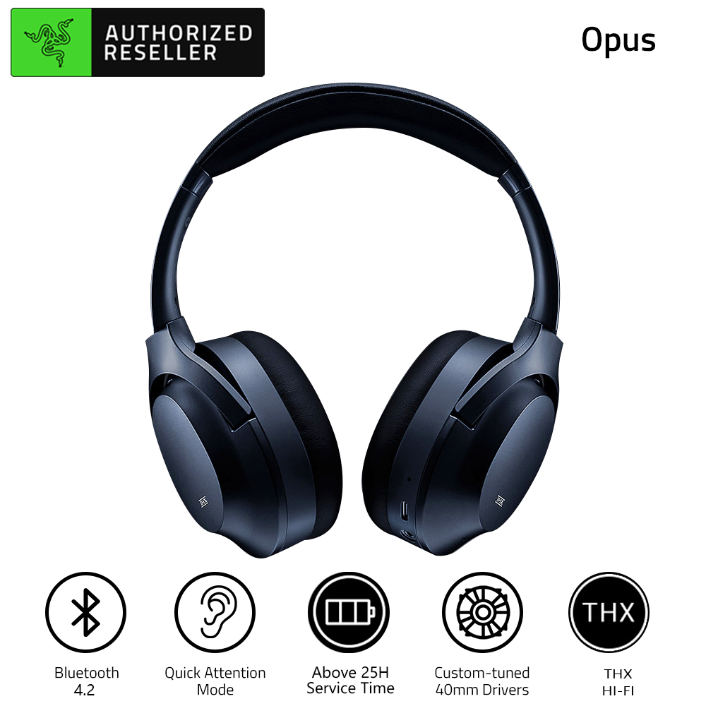 Razer OPUS Headset ANC Active Noise-canceling Wireless BT Hi-Fi ...