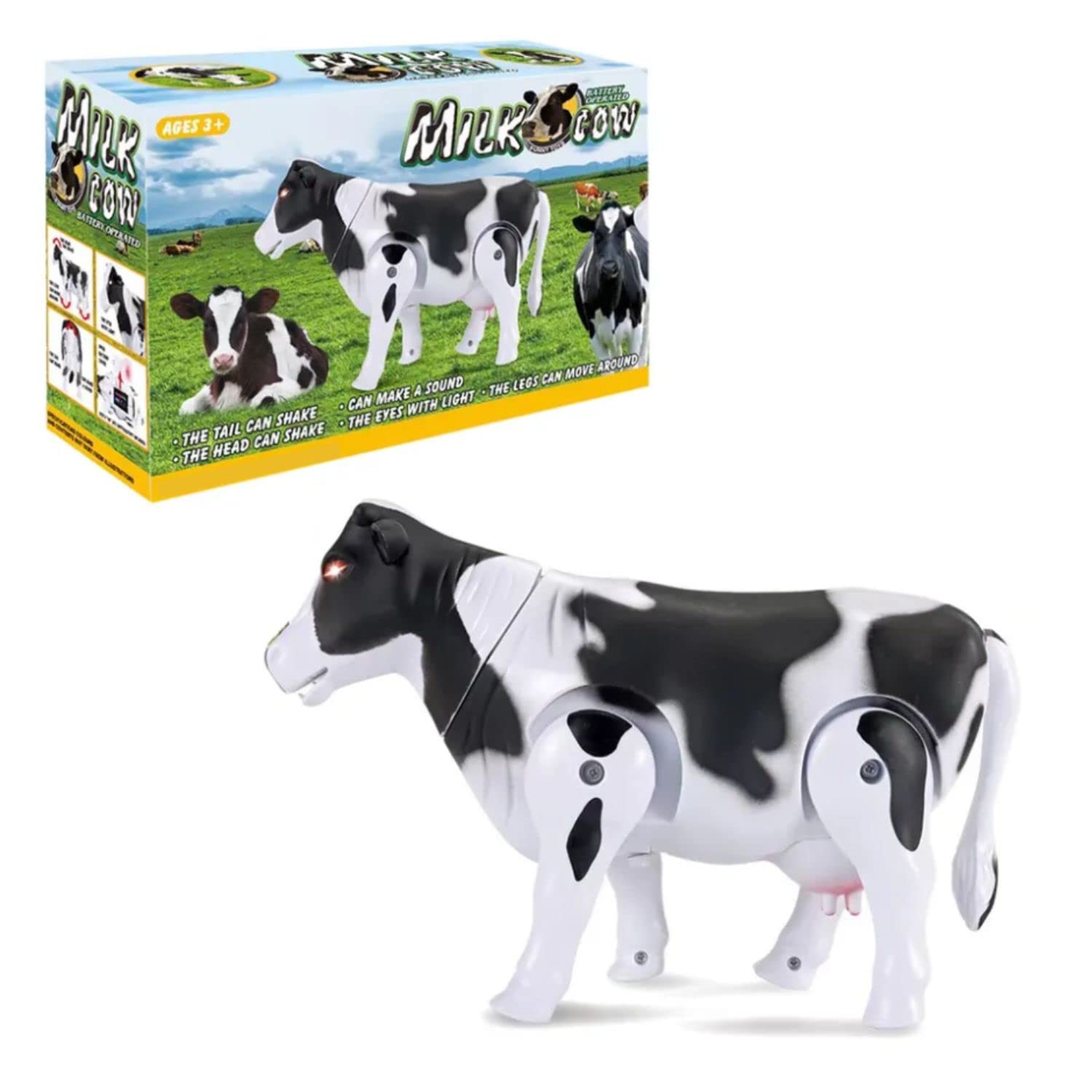 Musical Toy Cow Toys Cow Toy Electric Milk Cow Toy Mini Cute Cow ...
