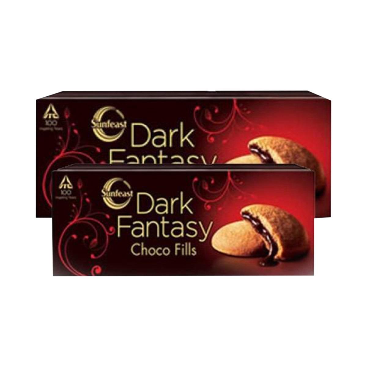 Dark Fantasy Choco Fillies Biscuits- (75G -6 Piece X 2) -Biskut -2 Box ...