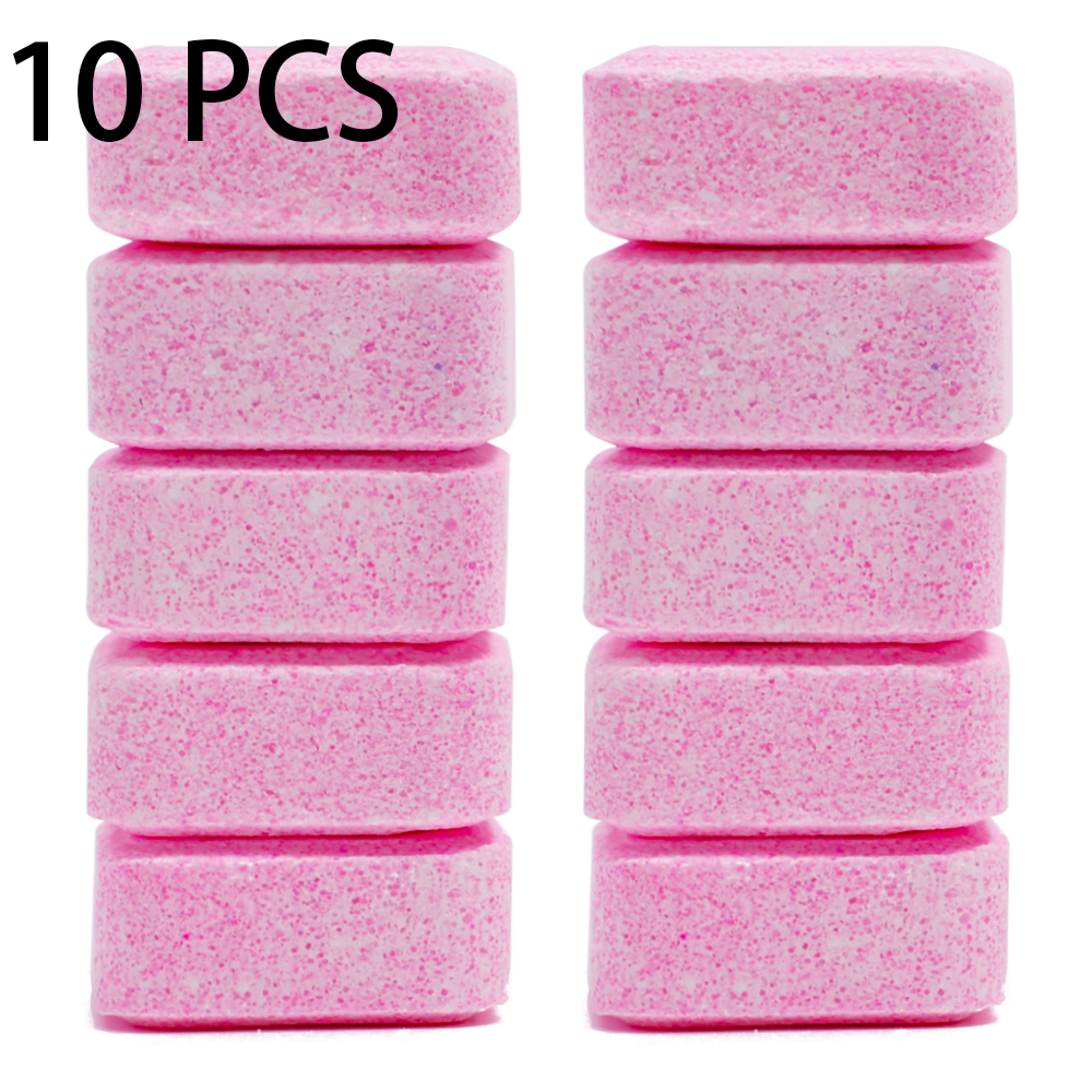 1/10 Pcs Pink Automatic Toilet Cleaning Effervescent Tablet Toilet ...