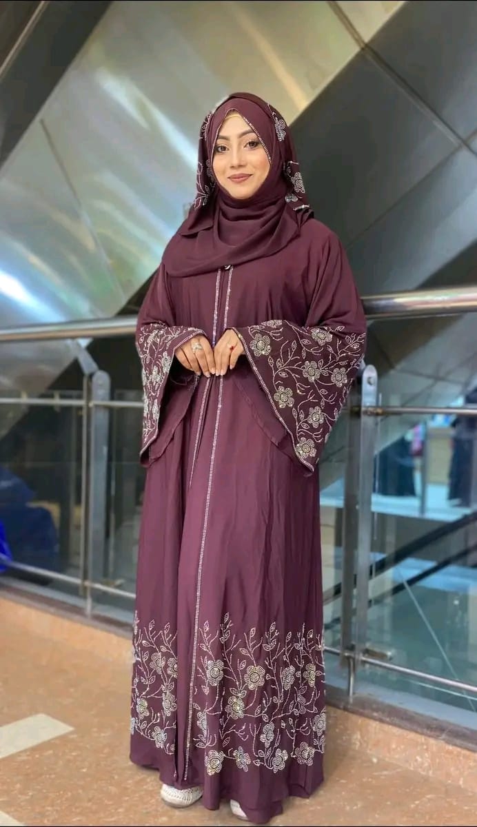 Lota Party Burkha with Matching Hijab Made By Premium Quality Dubai ...