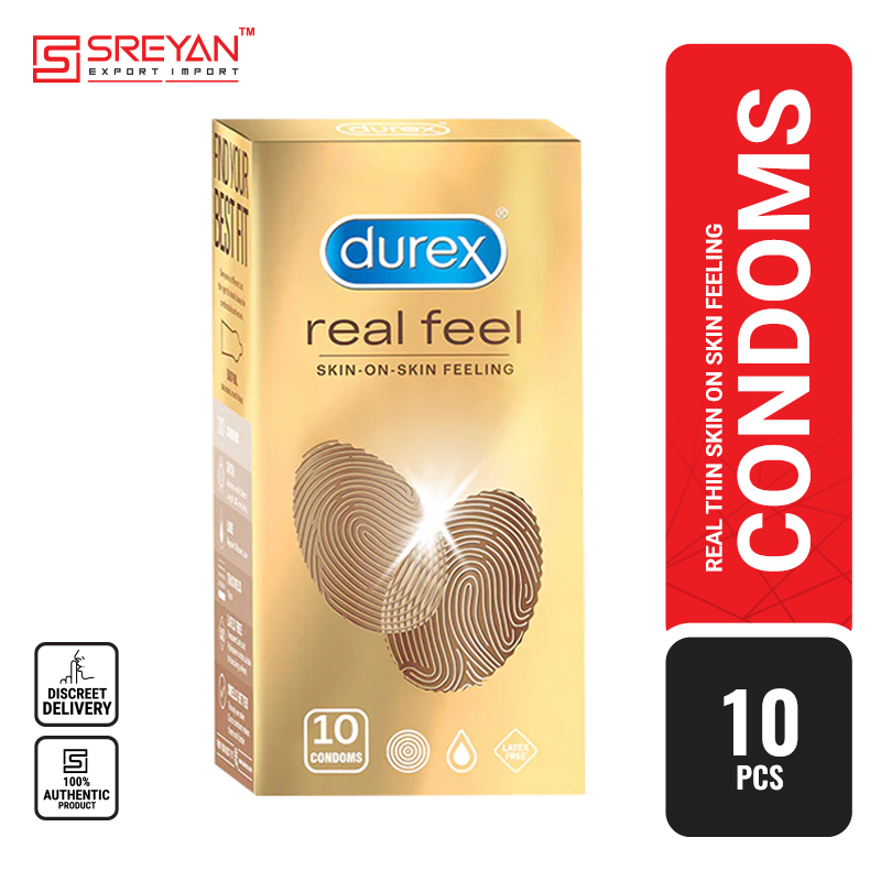 Durex Real Feel Skin on Skin Feeling Condom - 10Pcs Pack(Thailand ...
