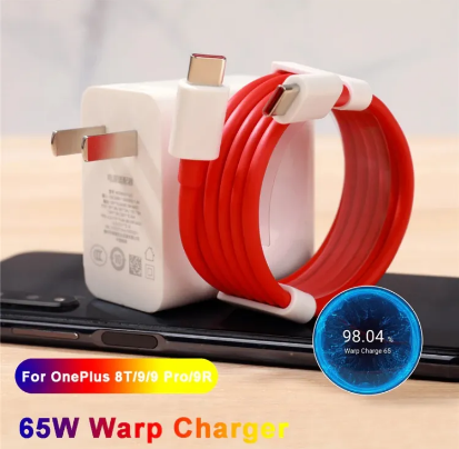 OnePlus 65W Warp Charger Block with USB C Cable for oneplus 9 | Daraz ...