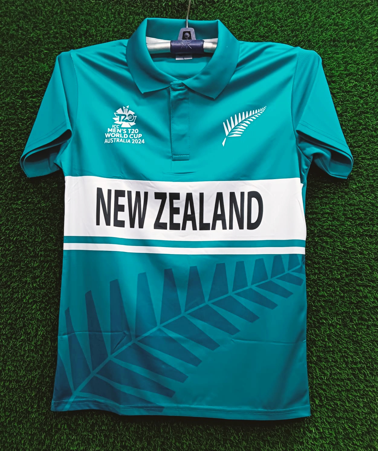 New Zealand T20 World Cup 2024 jersey/New Zealand Cricket team half sleeve polo jersey/ jersey ...