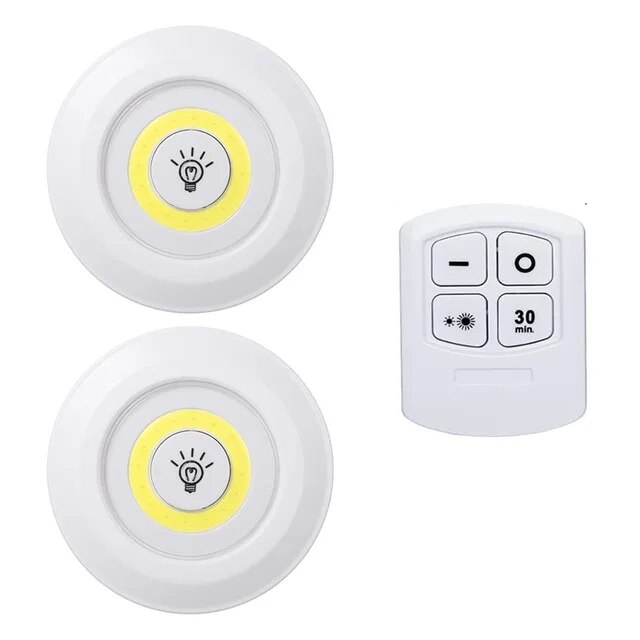LED Wardrobe Light COB 5W Adjustable Remote Control Push Button ...