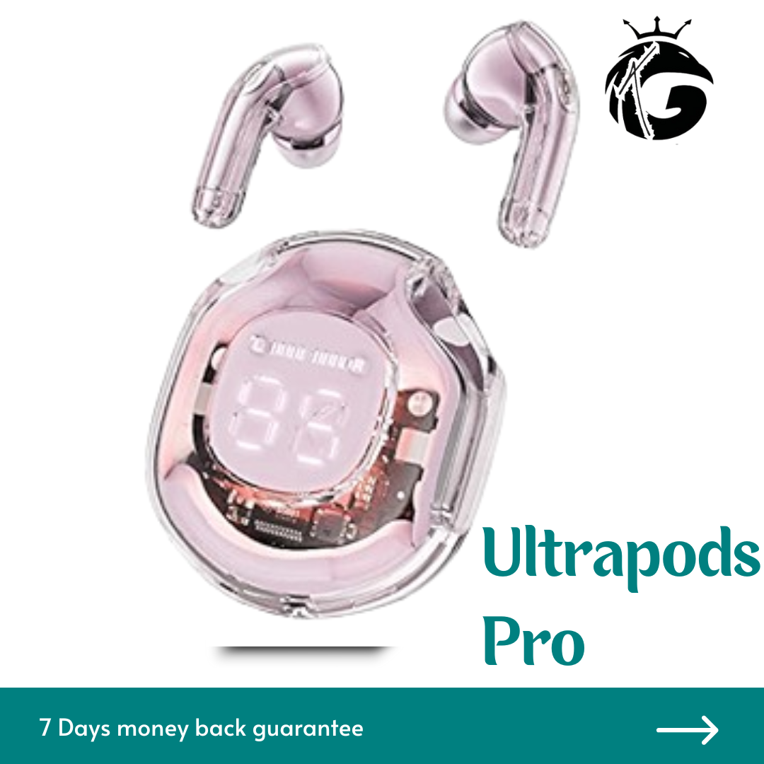 Ultrapods Pro True Wireless Earbuds with Display Transparent Design ...
